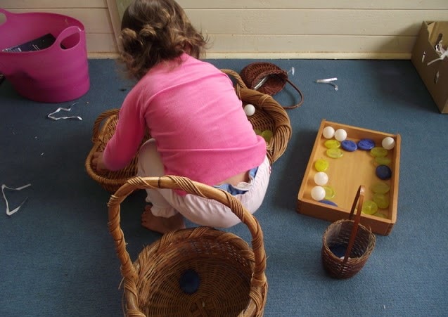 Basket Creativity….toddler style! - The Empowered Educator
