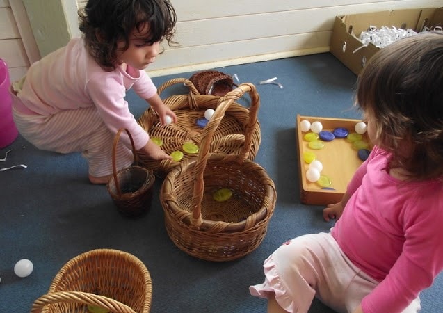 Basket Creativity….toddler style! - The Empowered Educator