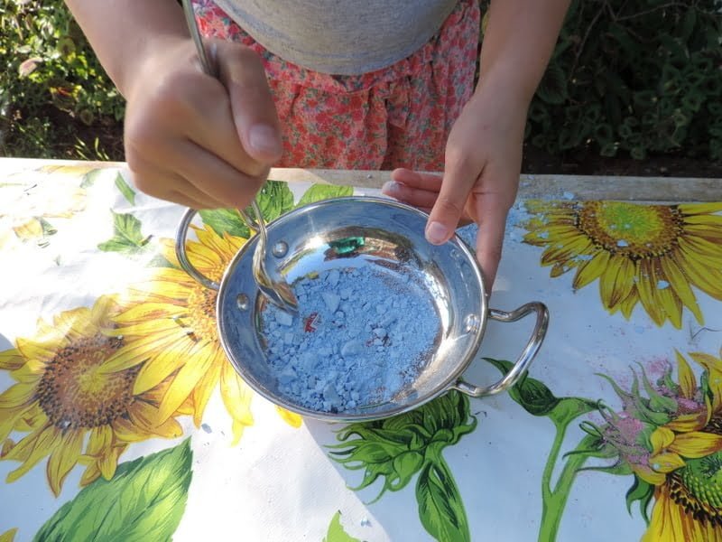 Chalk paint - make your own for fine motor and sensory play.