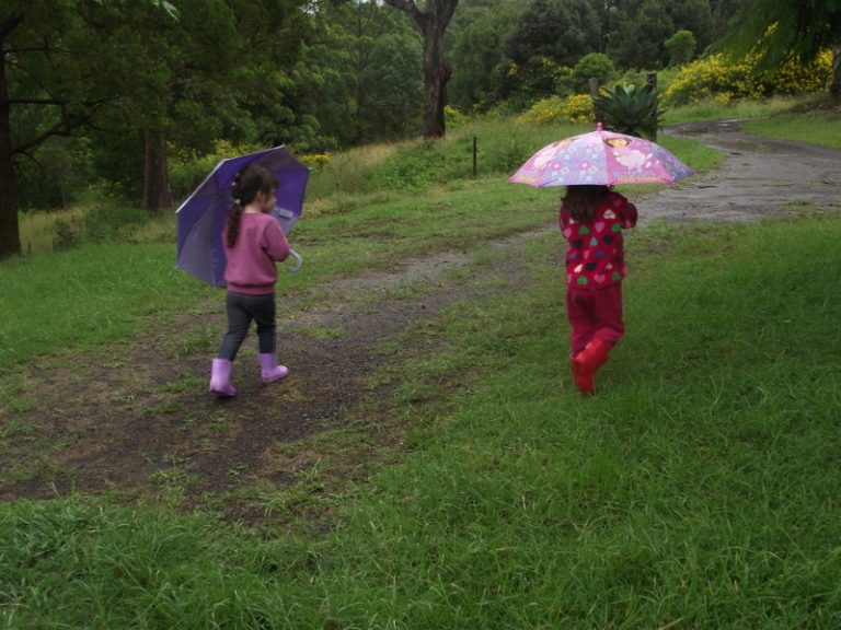 20 easy ideas to encourage outdoor rainy day play - Free E-book available