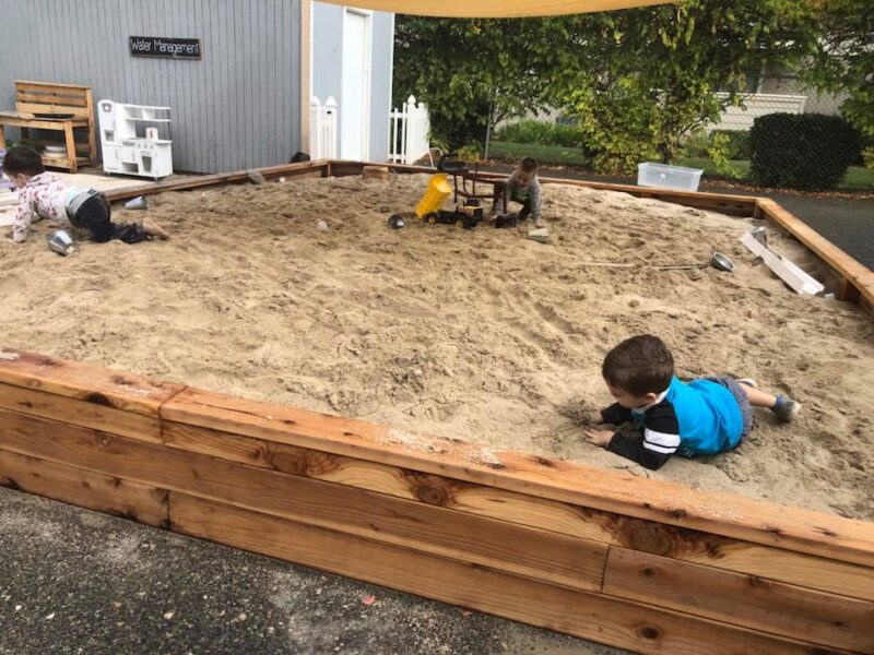 Simple Sand, Mud Kitchen and Digging Play Spaces for Children