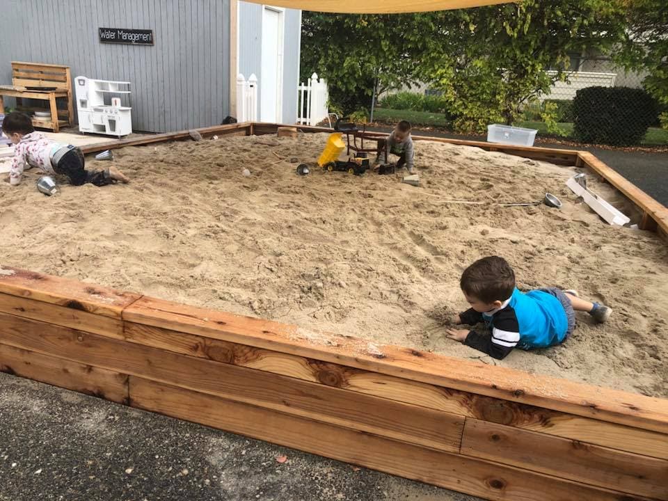 Simple Sand, Mud Kitchen and Digging Play Spaces for Children