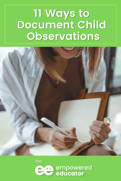 How you can write childcare observations using different methods