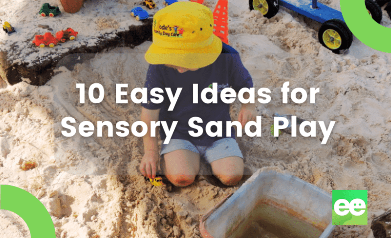 10 Easy Sand Play Ideas to try at home or daycare!