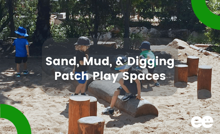 Simple Sand, Mud Kitchen and Digging Play Spaces for Children
