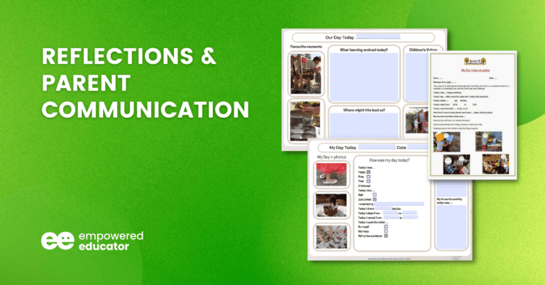 How to write child observations, reflect and forward plan.