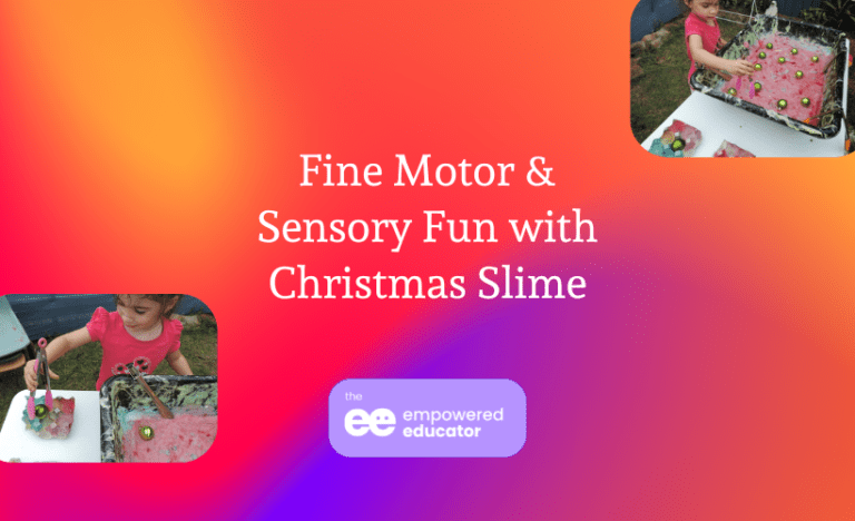 How to make Soapy Sensory Slime for Christmas Play!