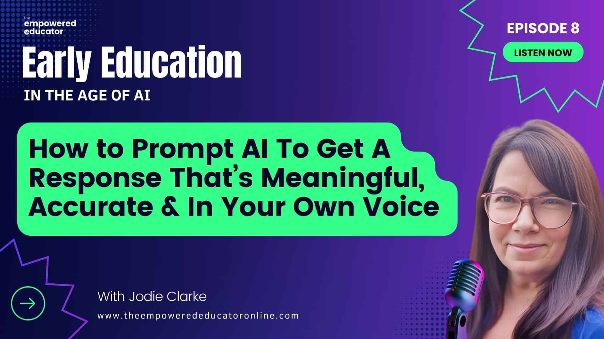 AI Podcast Ep 08 – How To Get A Response From AI That Sounds Like You ...