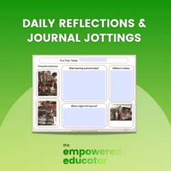How to write child observations, reflect and forward plan.